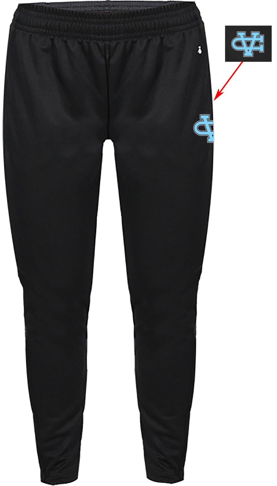 Womens Trainer Pants, Black: sportpacks.com