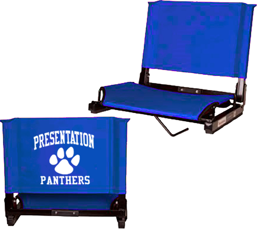 Royal Blue Stadium Chair: sportpacks.com