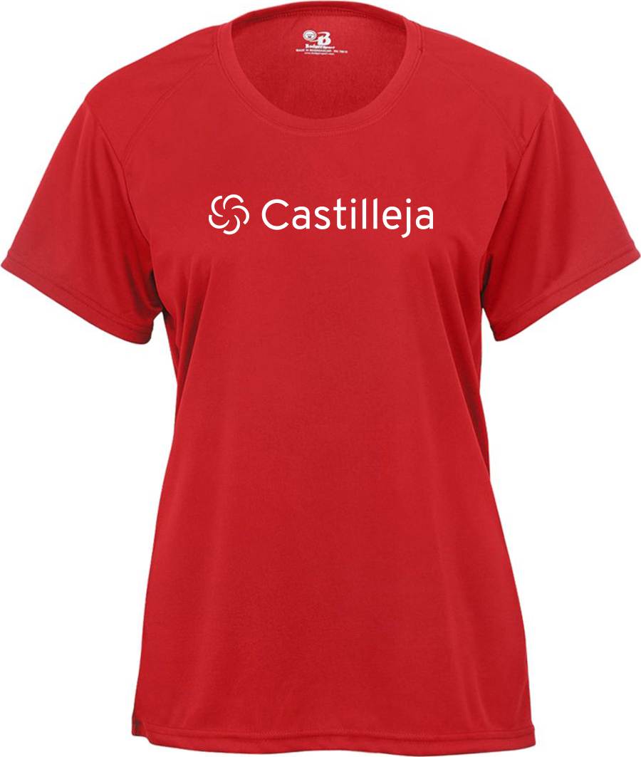 Ladies Badger Core Tee, Red: sportpacks.com