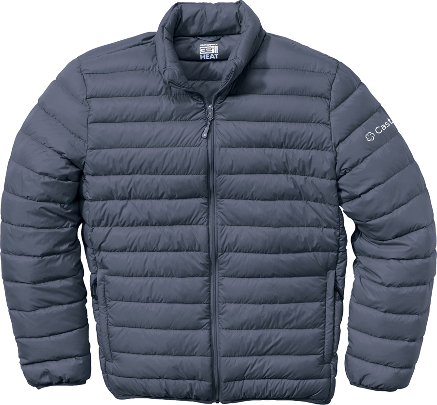 Adult Weatherproof 32 Degrees Packable Down Jacket, Pewter Grey ...