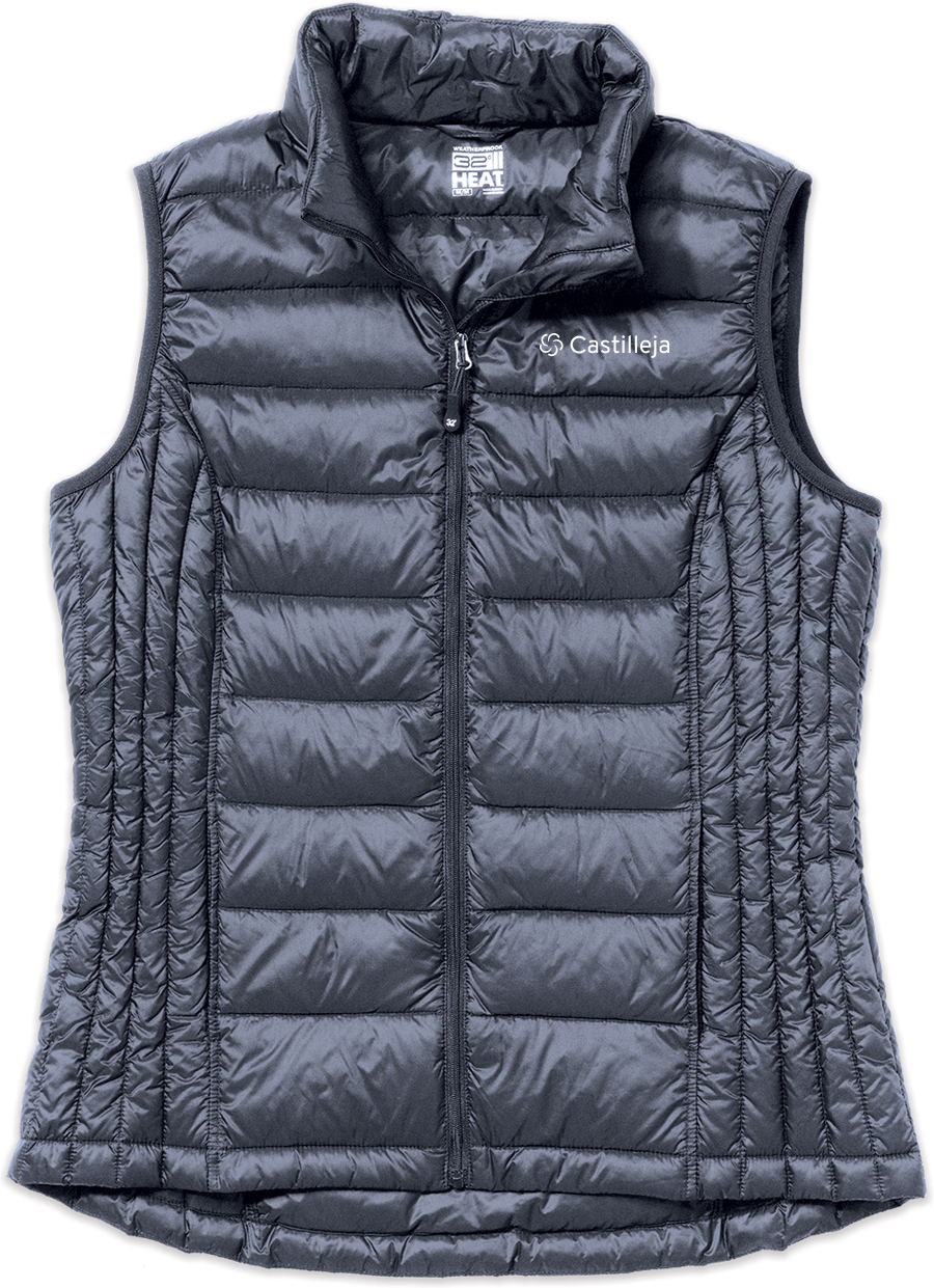 Ladies Weatherproof 32 Degrees Ladies Packable Down Vest, Dark Pewter ...