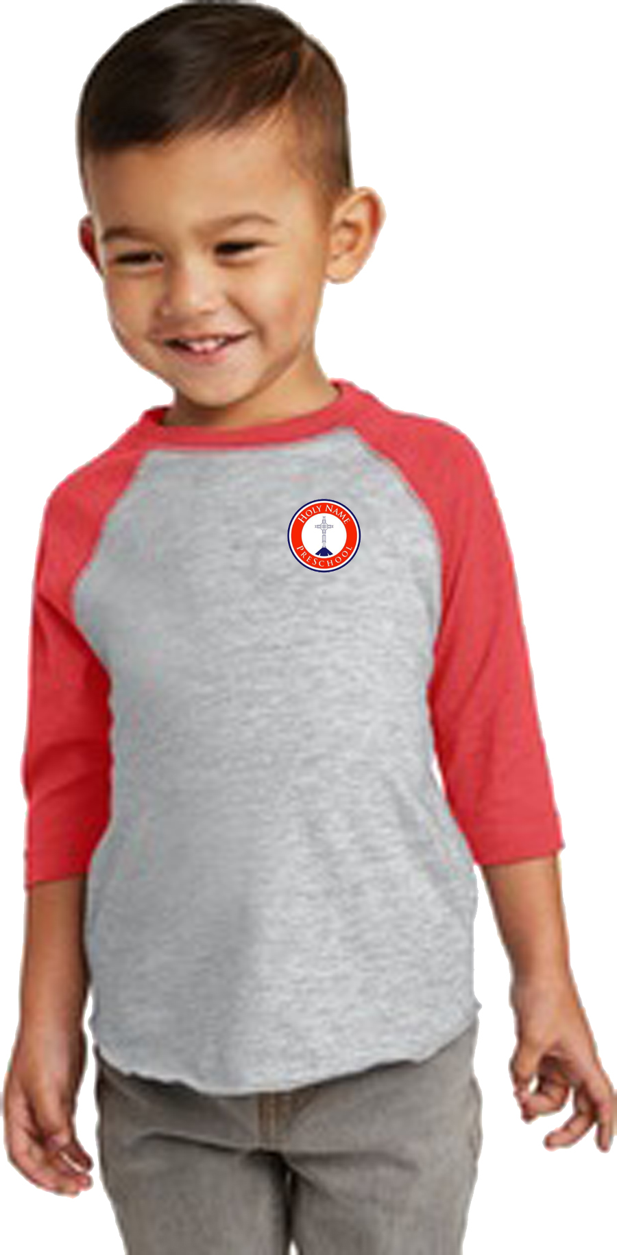 Colorblock Raglan Jersey, Red / Grey: sportpacks.com