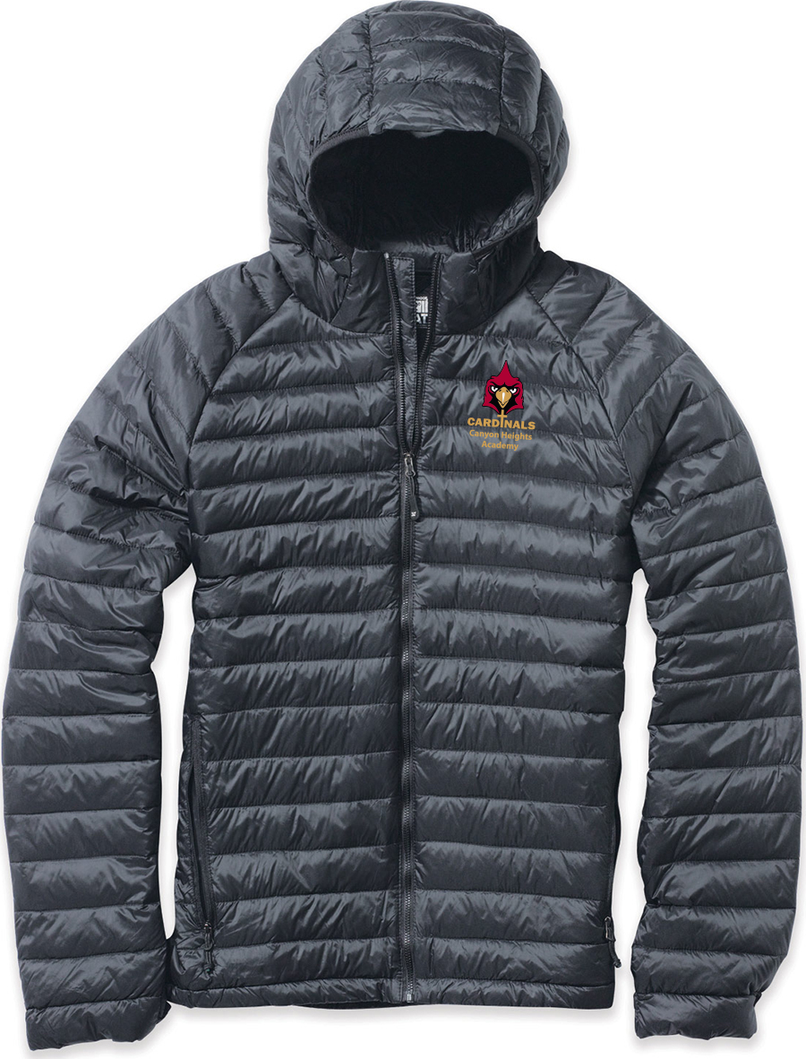 Mens Weatherproof Hooded Down Jacket, Dark Pewter: sportpacks.com