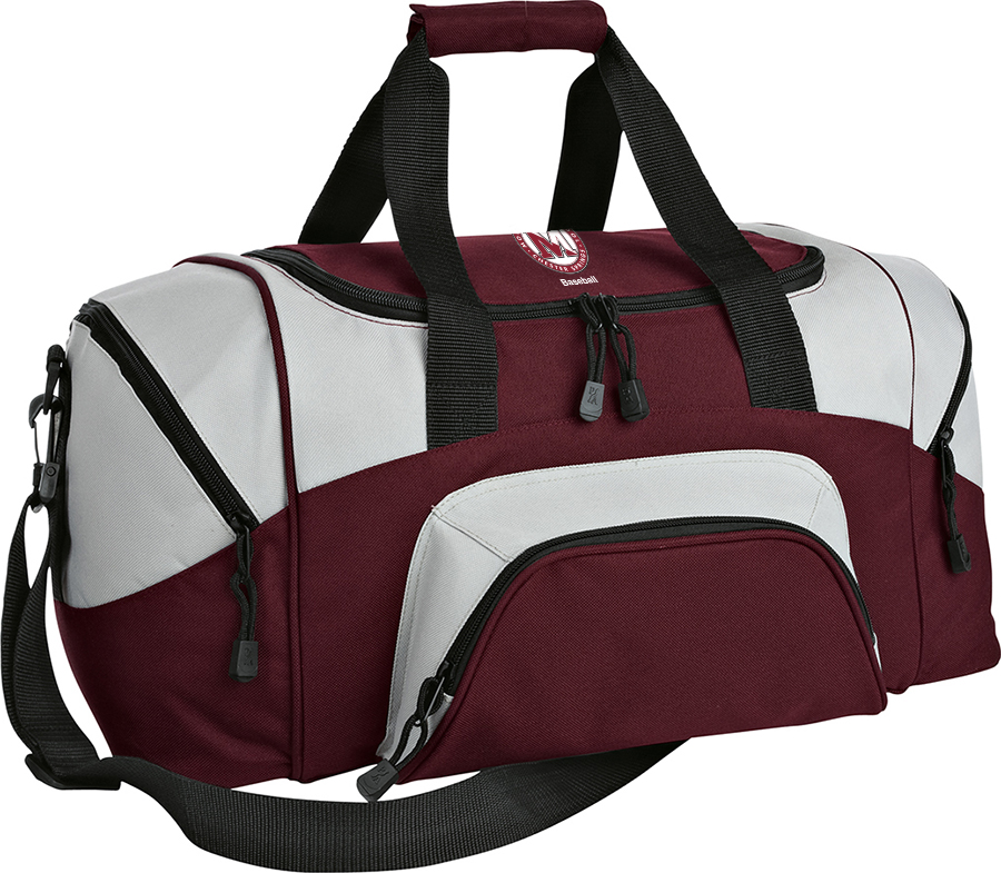 Colorblock Sport Duffel, Maroon/Grey: sportpacks.com