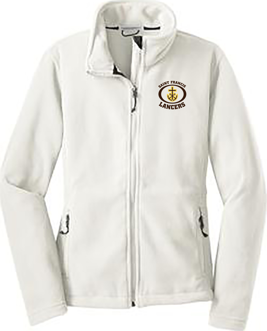 Ladies Fleece Jacket, Winter White: sportpacks.com