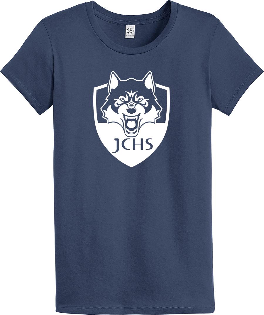 Ladies Alternative Legacy Crew T-Shirt, Light Navy: sportpacks.com