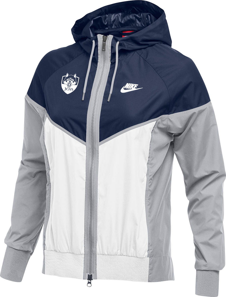 Nike Women's Team Windrunner Jacket, Navy /White/Grey: sportpacks.com