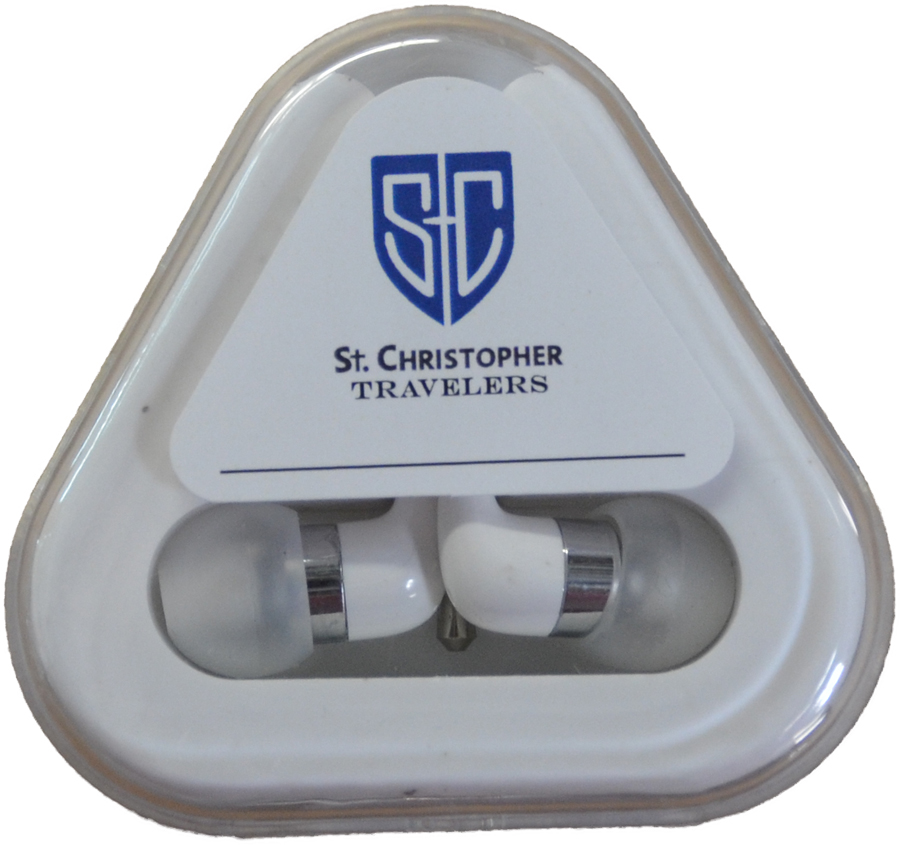 Triangle Earbuds, White: sportpacks.com