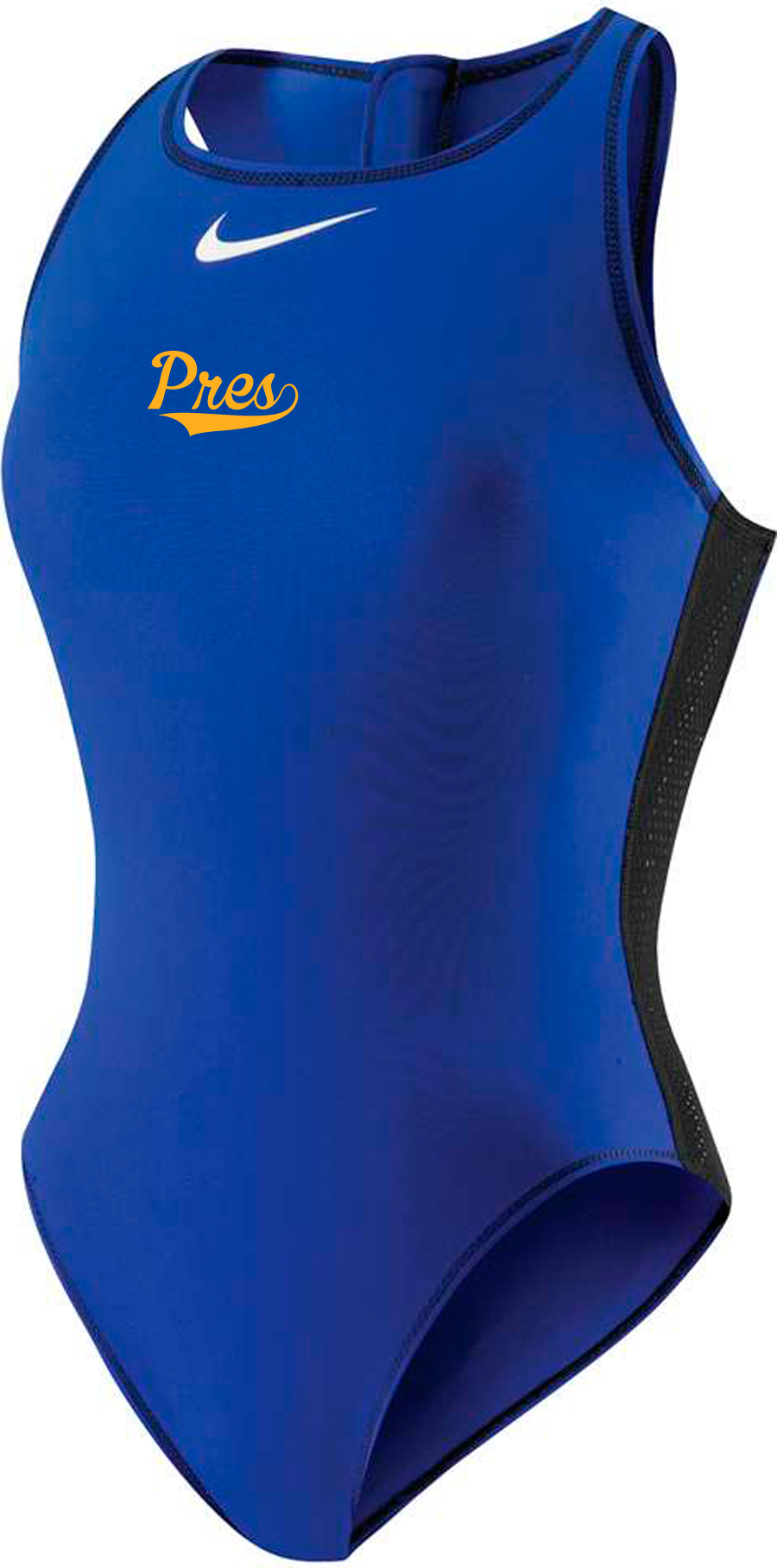 Nike Swim Water Polo Solids High Neck Tank, Royal: sportpacks.com