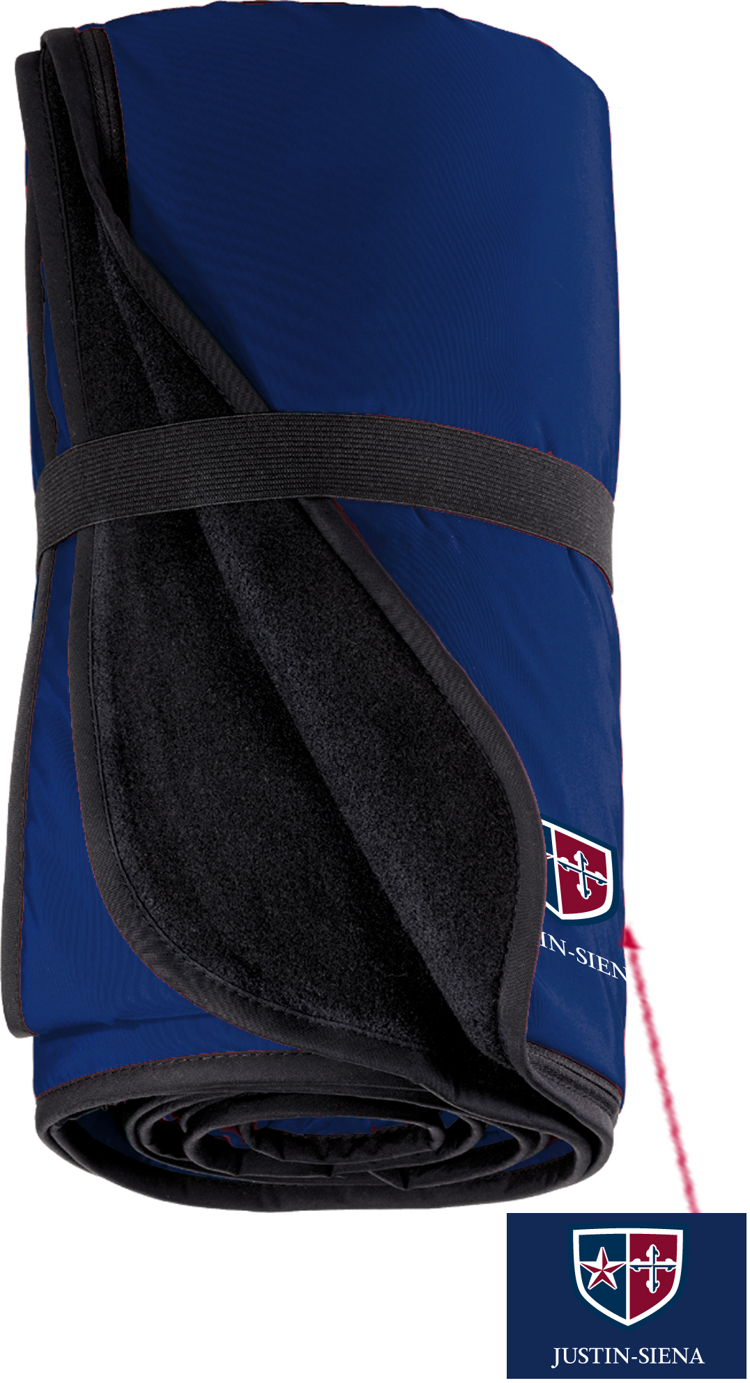 Fleece and Nylon Travel Blanket, Navy: sportpacks.com